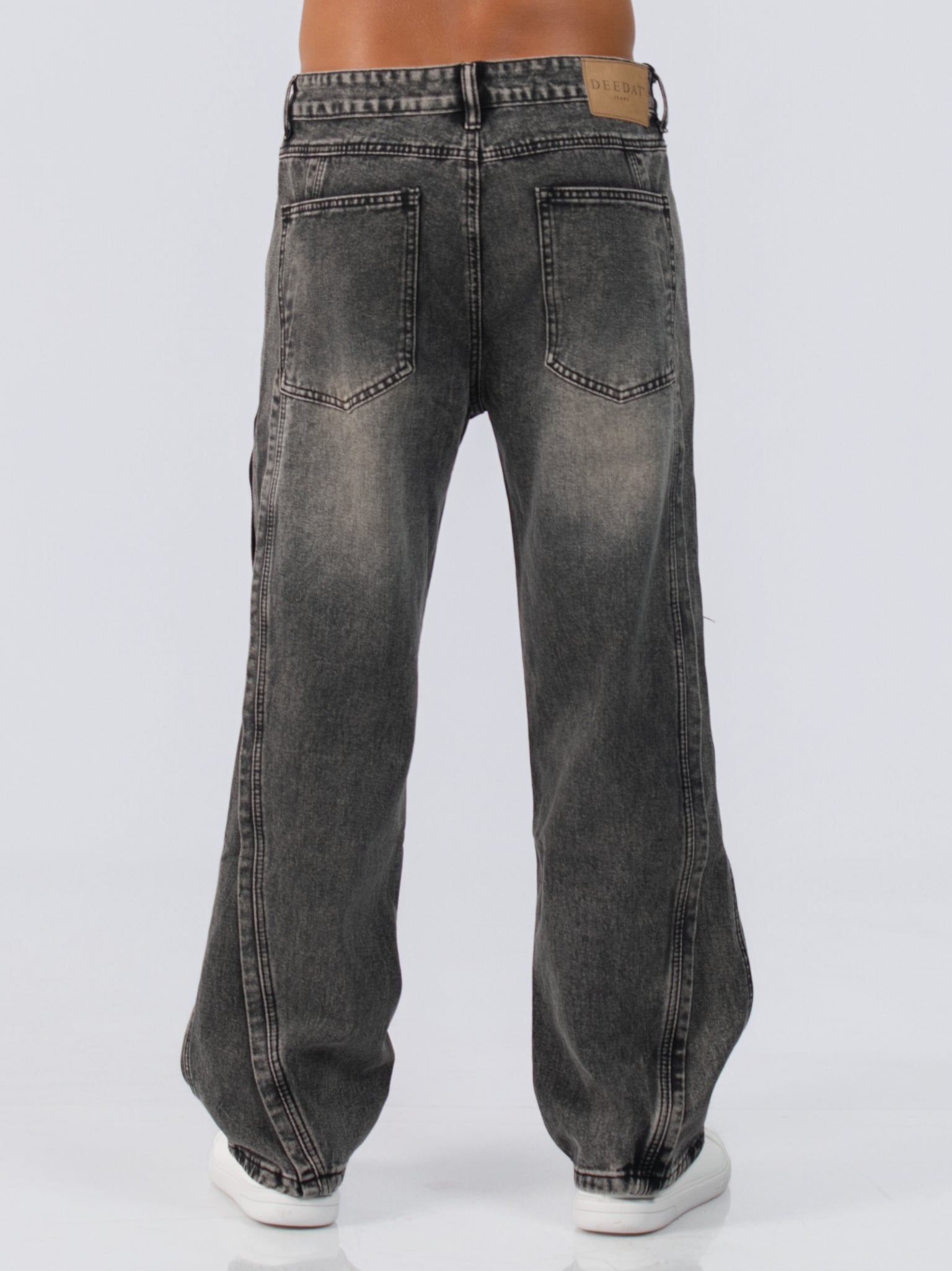 DEEDAT LOOSE STRAIGHT Fit Jeans - Dark Grey – Deedat